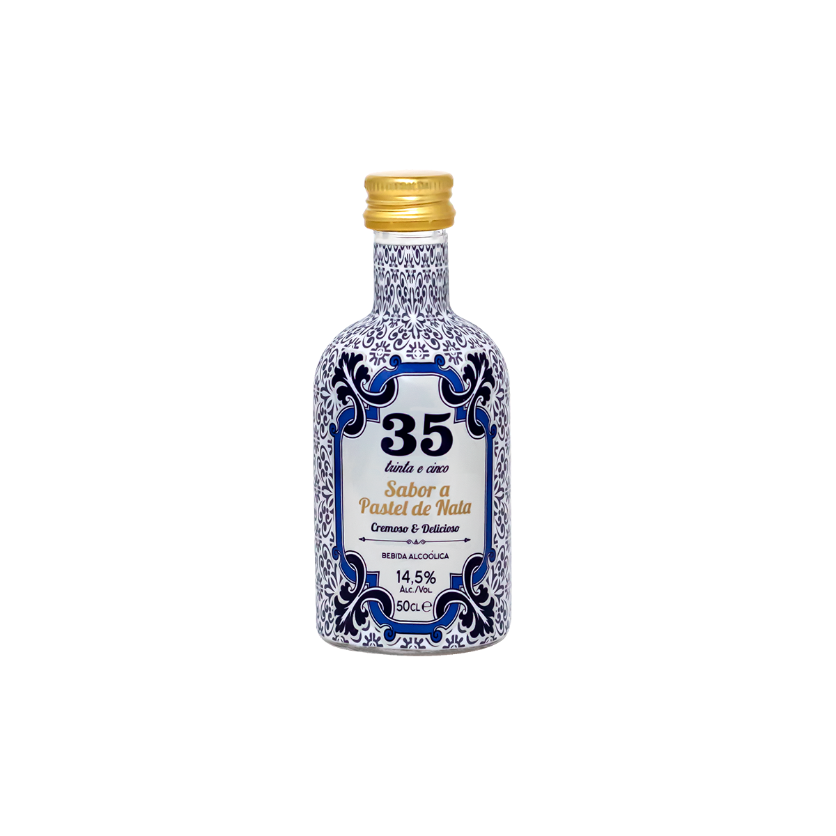Licor 35 Creme de Pastel de Nata 50ml (Nata Sahnelikör) – Pérola Portugal